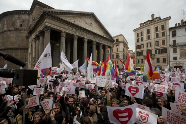 Thousands march for LGBT rights in Rome · TheJournal.ie
