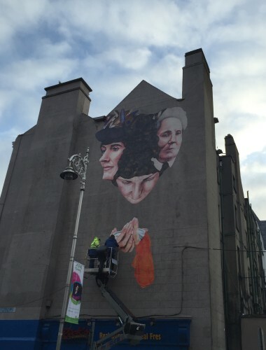 This amazing mural of 1916 women just appeared in Dublin city centre