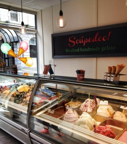 An ice cream parlour in Wexford serves this gorgeous Jaffa Cake gelato