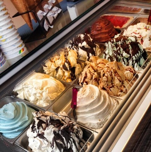 An ice cream parlour in Wexford serves this gorgeous Jaffa Cake gelato