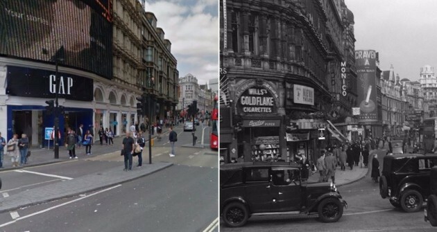 As it was: These photos compare London as it is now with how it was 100 ...