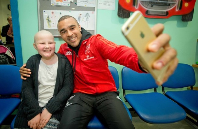 The Munster squad were putting smiles on faces today at Crumlin ...