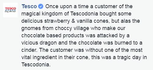 This customer wrote a 'fairytale' complaint to Tesco and got the best ...