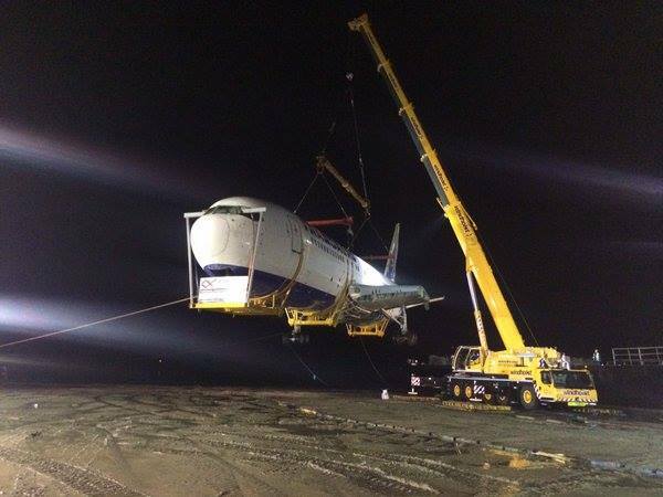 The Boeing has landed: Plane reaches glamping village after mammoth effort