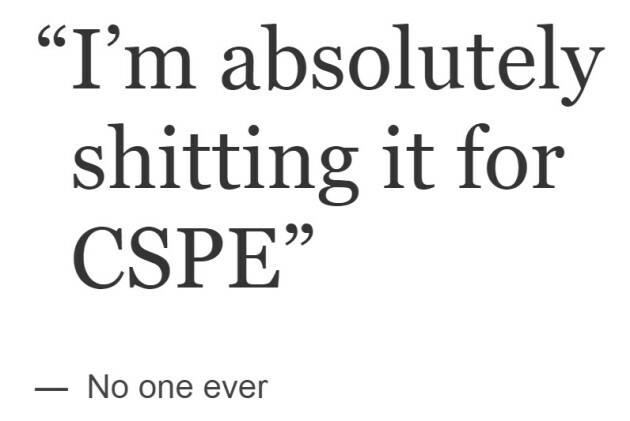 15 memories anyone who studied CSPE for the Junior Cert will recognise