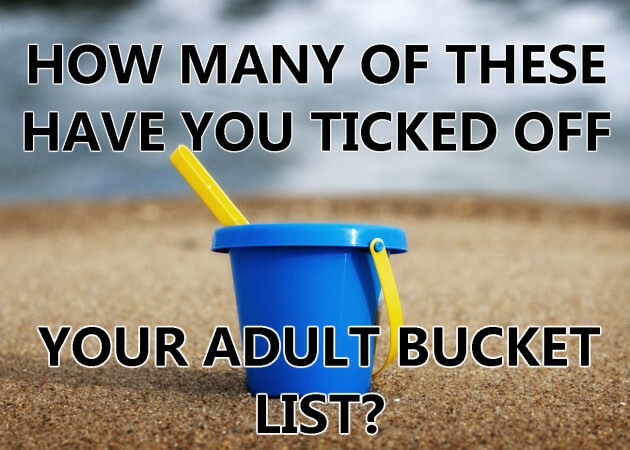 How Many Of These Things Have You Ticked Off Your Adult Bucket List?