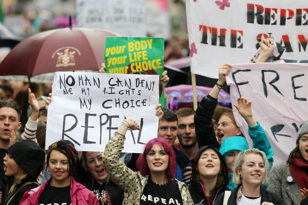 Pictures: Thousands throng Dublin city centre for pro choice rally