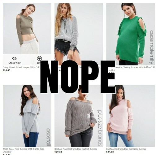 'Cold shoulder jumpers' are the most pointless clothing item and need ...