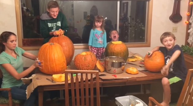 A girl became a human jack o'lantern after getting her head stuck ...