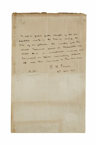 Unsold!: 1916 surrender letter set to leave Ireland after auction fails ...
