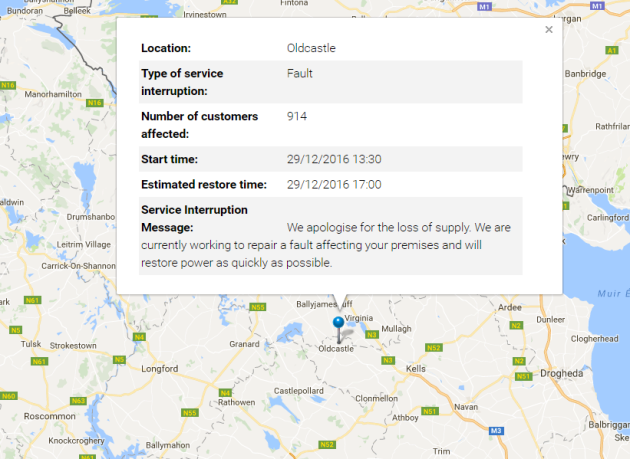 Nearly 1,000 ESB customers are without power in Meath · TheJournal.ie