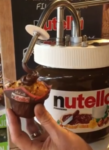 Forget your Lenten promise - a giant Nutella tap has just been set up ...