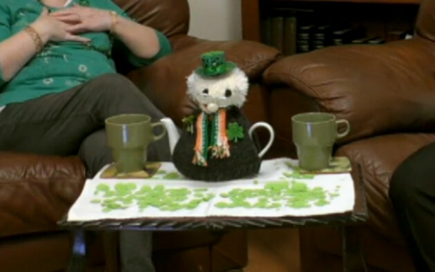 Angela and Eileen dressed up Michael Tea Higgins for Paddy's Day on ...