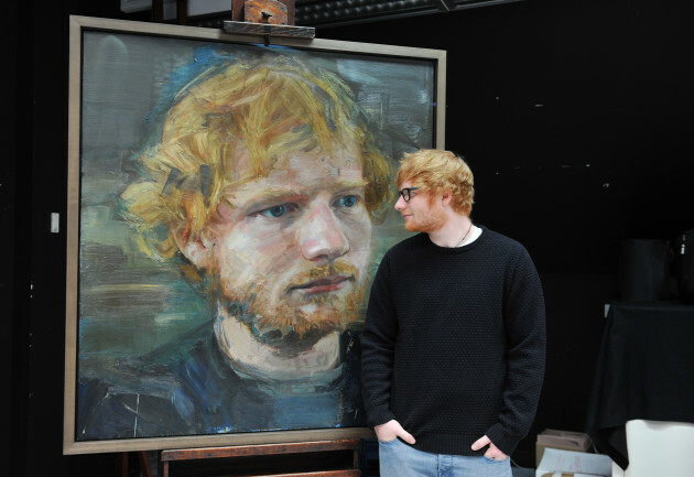 This Irish artist's portrait of Ed Sheeran is now on display in the ...