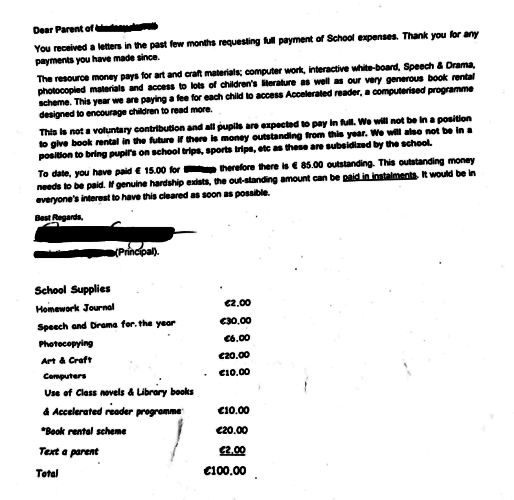 Can schools link 'voluntary contributions' with schools tours and book ...