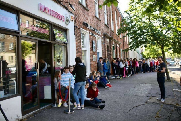 A doughnut shop in Cork offered boxes of free doughnuts this morning ...