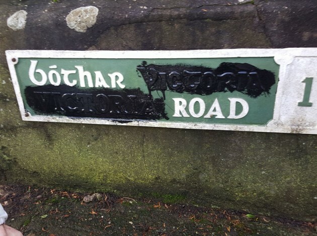 A protest group is painting over the names of 'British-sounding ...