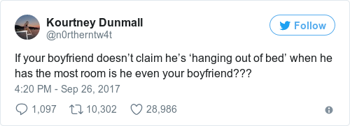 Just 13 great tweets about boyfriends · The Daily Edge