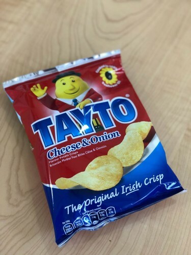 From now on, bags of Tayto will feature the flavour as Gaeilge