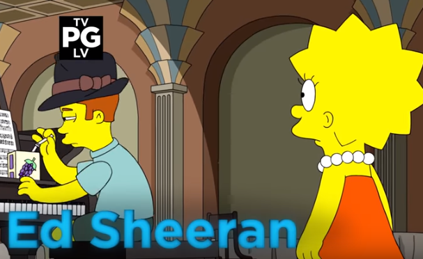 Here's our first look at Ed Sheeran's upcoming cameo in The Simpsons