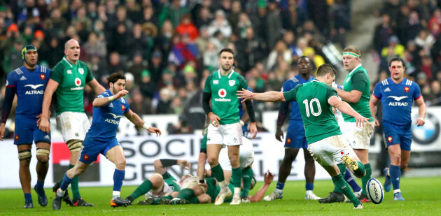 Watch: Relive Johnny Sexton's stunning drop-goal in Paris all over again