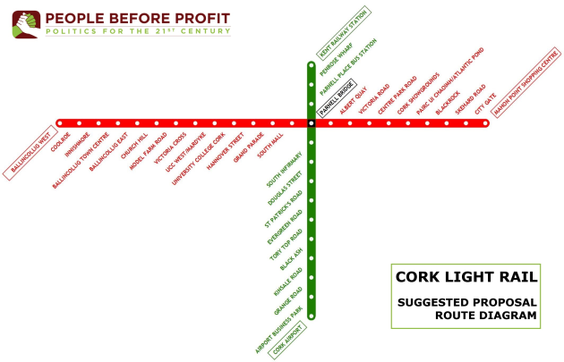 There's already disagreement about where to put Cork's Luas system