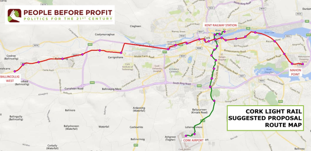 There's already disagreement about where to put Cork's Luas system