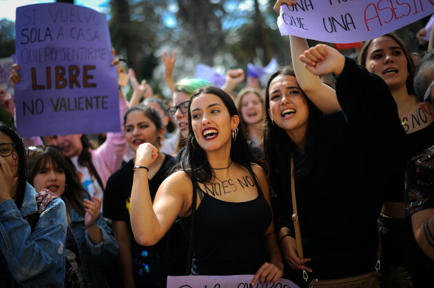 'Unacceptable sexist behaviour': Spanish women stage unprecedented ...