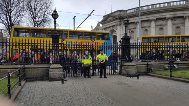 Trinity students occupy building and block entrances in protest against ...