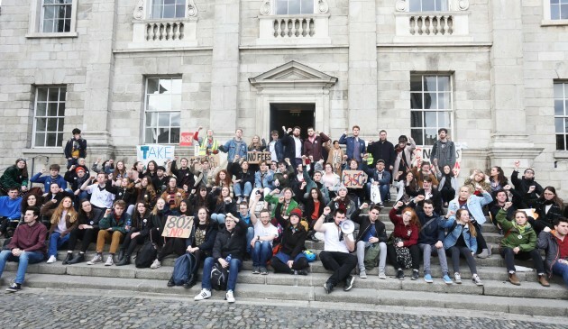Trinity students occupy building and block entrances in protest against ...