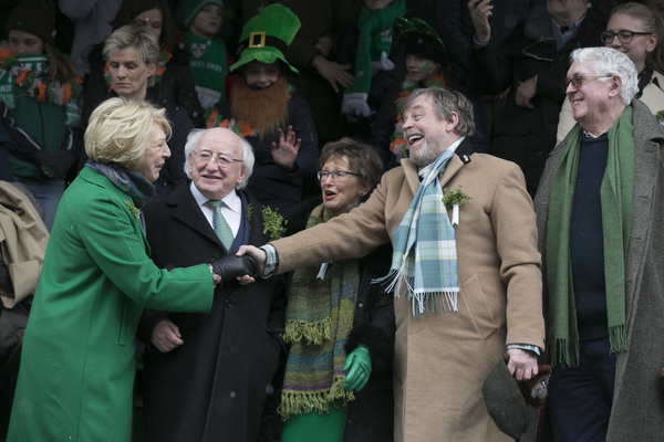 Just 9 pictures of Michael D. Higgins having a ball on St. Patrick's Day