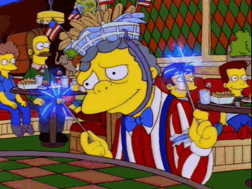 Here's what someone served at a Simpsons-themed dinner party