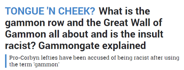 This is why the word 'gammon' is cooking up trouble in the UK