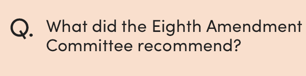 Q&A: The answers to your questions about the Eighth Amendment referendum