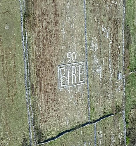 Wildfire unveils huge WWII 'EIRE' sign on Bray Head · TheJournal.ie