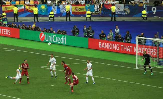 Bale's Champions League final overhead kick in the running for star ...