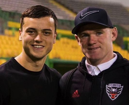Irish prospect faces 'childhood hero' Rooney along the road less travelled