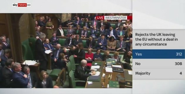 As It Happened Mps Rule Out No Deal Brexit In Any Circumstances After