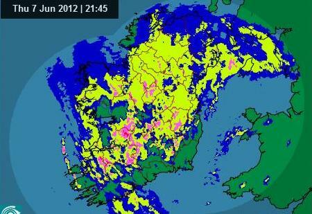 What the fliuch? Here's the latest rainfall radar shot of Ireland