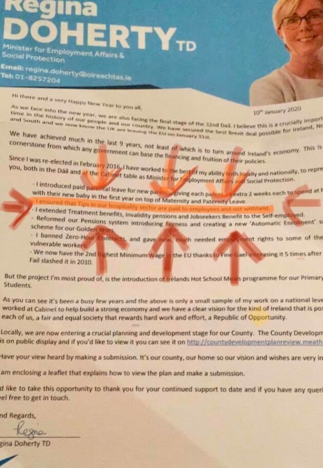 FactCheck: Has Fine Gael's Regina Doherty ensured waiting staff are ...