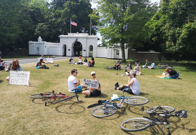 Dozens gather in Dublin for peaceful protests against US police brutality
