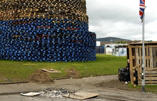 PHOTOS: Giant bonfires built in Belfast ahead of 12 July · TheJournal.ie