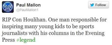 Tributes pour in for writer and journalist Con Houlihan · The 42