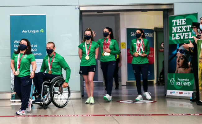 In pics: Emotional scenes as Ireland's Paralympic heroes return home