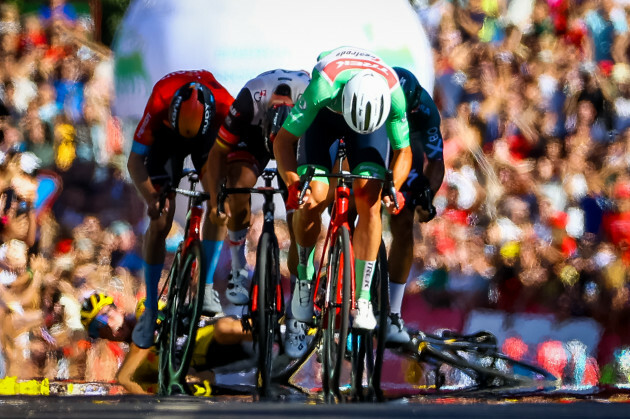 Injury suffered in crash at finish line rules Primoz Roglic out of Vuelta