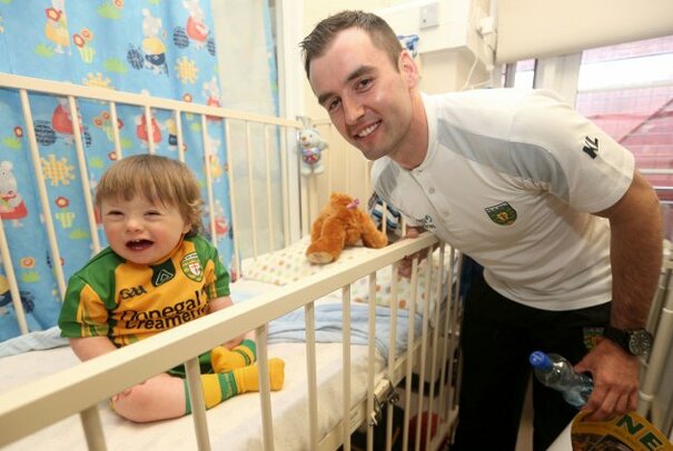 In pictures: Donegal's All-Ireland heroes visit Crumlin Children's Hospital
