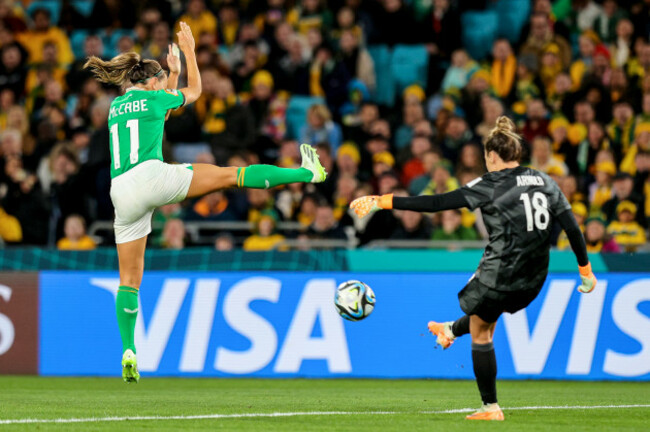 Katie McCabe's all-action performance set the tone as Ireland went down ...