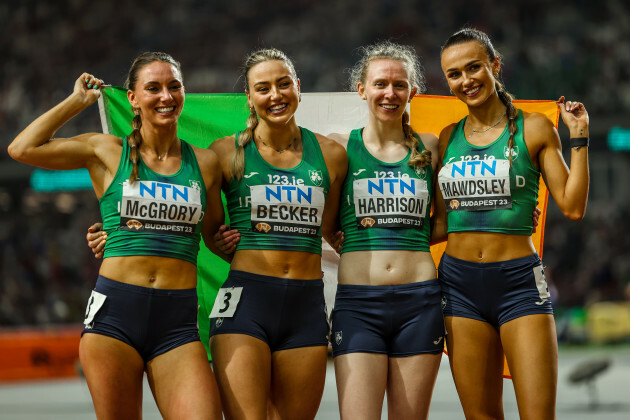 Irish 4x400m relay team finish eighth in World Championship final