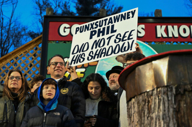 Early spring predicted at Pennsylvania's Groundhog Day ceremony