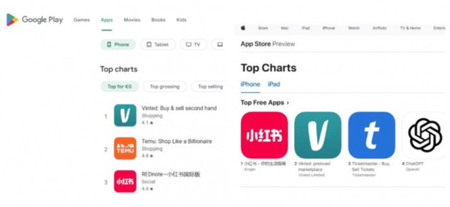 Chinese TikTok alternative Rednote tops Irish app store charts as users ...